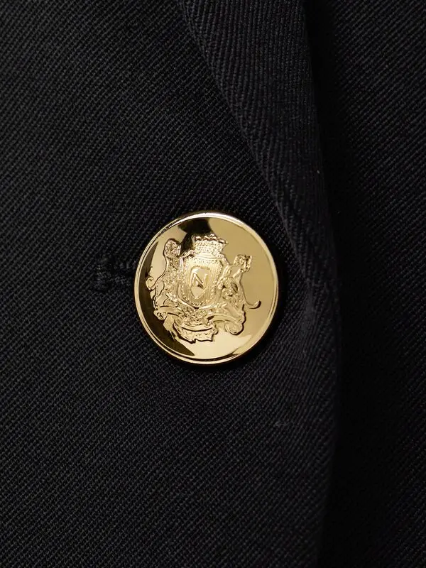 NILI LOTAN Vira Double-breasted Wool-twill Blazer