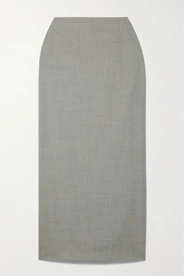 THE ROW Berth Wool Maxi Skirt