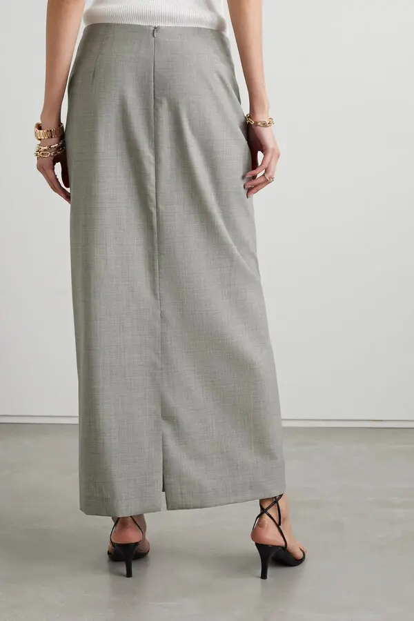 THE ROW Berth Wool Maxi Skirt