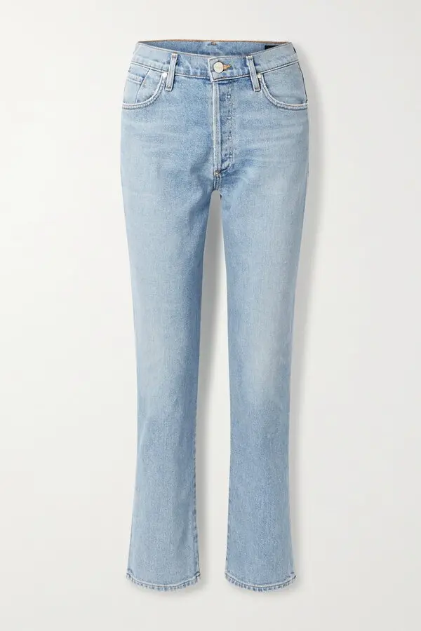 GOLDSIGN The Benefit High-rise Straight-leg Jeans