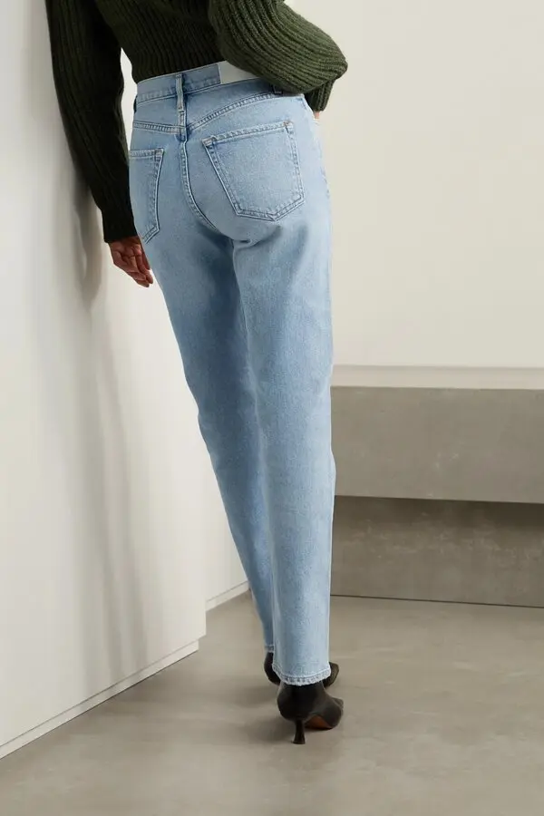 GOLDSIGN The Benefit High-rise Straight-leg Jeans
