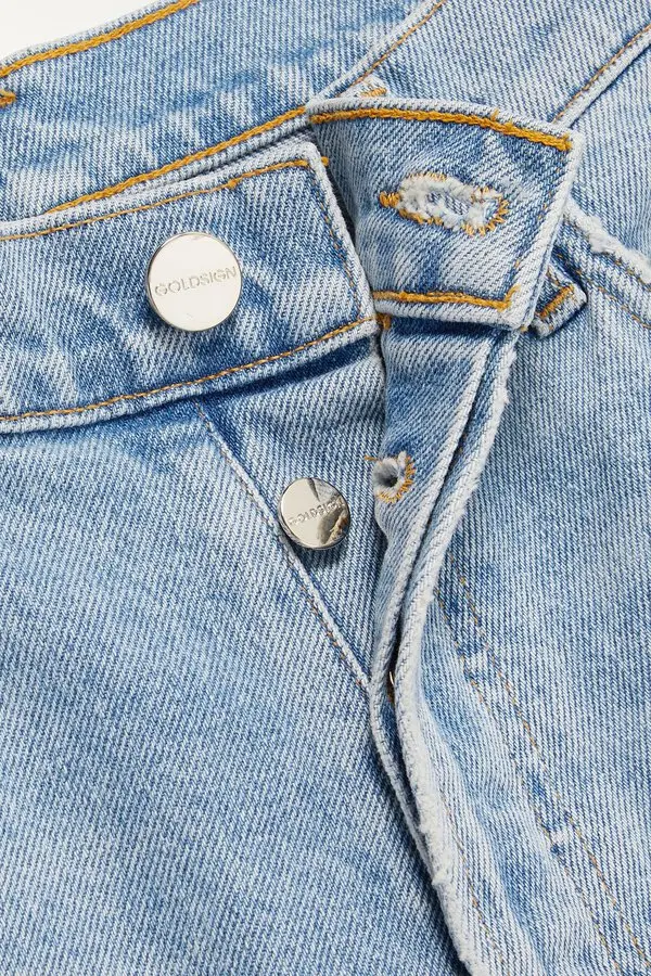 GOLDSIGN The Benefit High-rise Straight-leg Jeans