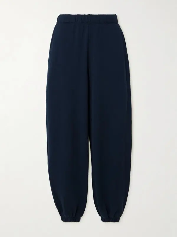 THE ELDER STATESMAN Cotton And Cashmere-blend Track Pants
