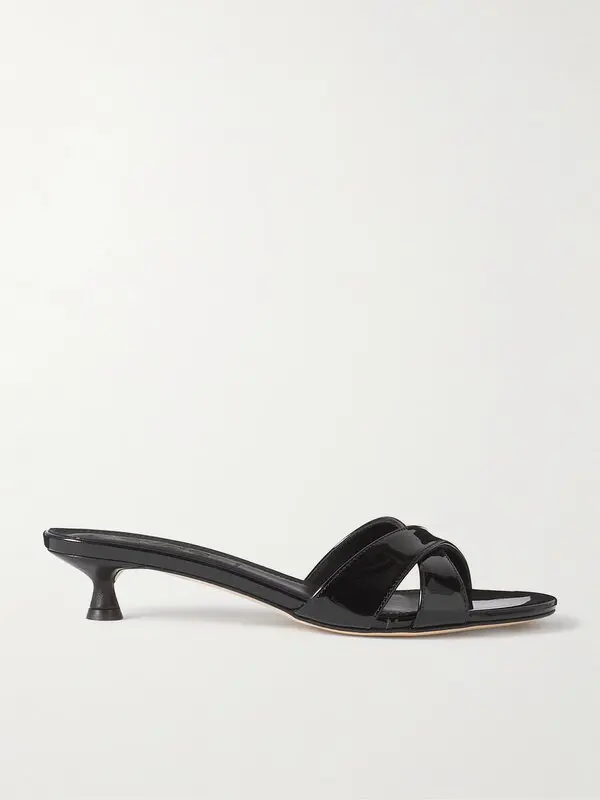AeydĒ Stina Patent-leather Sandals