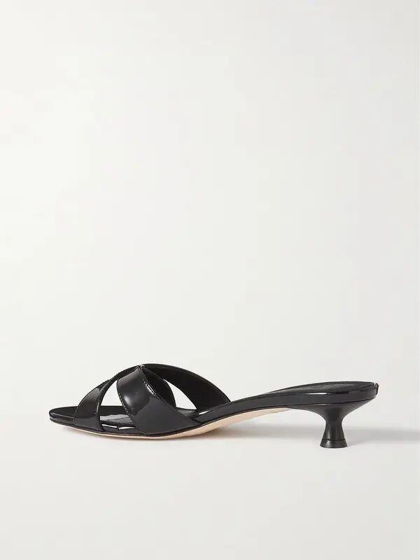 AeydĒ Stina Patent-leather Sandals