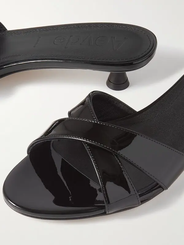 AeydĒ Stina Patent-leather Sandals