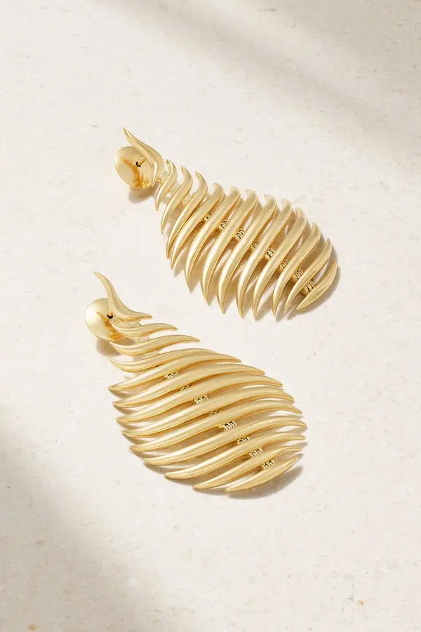 Fernando Jorge Flame Medium 18-karat Earrings - Gold
