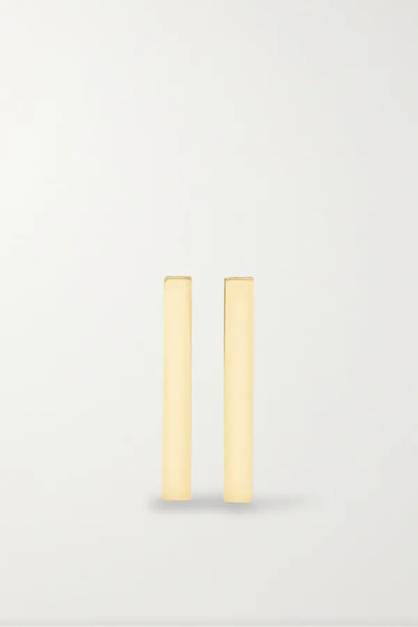 JENNIFER MEYER 18-karat Bar Earrings - Gold