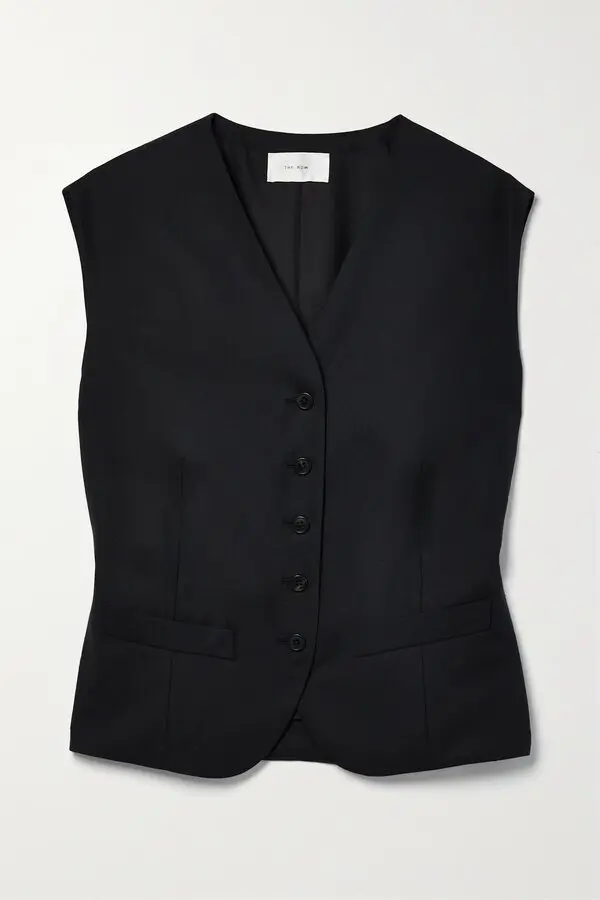 THE ROW Vega Wool-cady Vest
