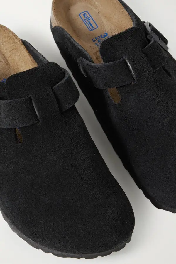 BIRKENSTOCK Boston Suede Clogs