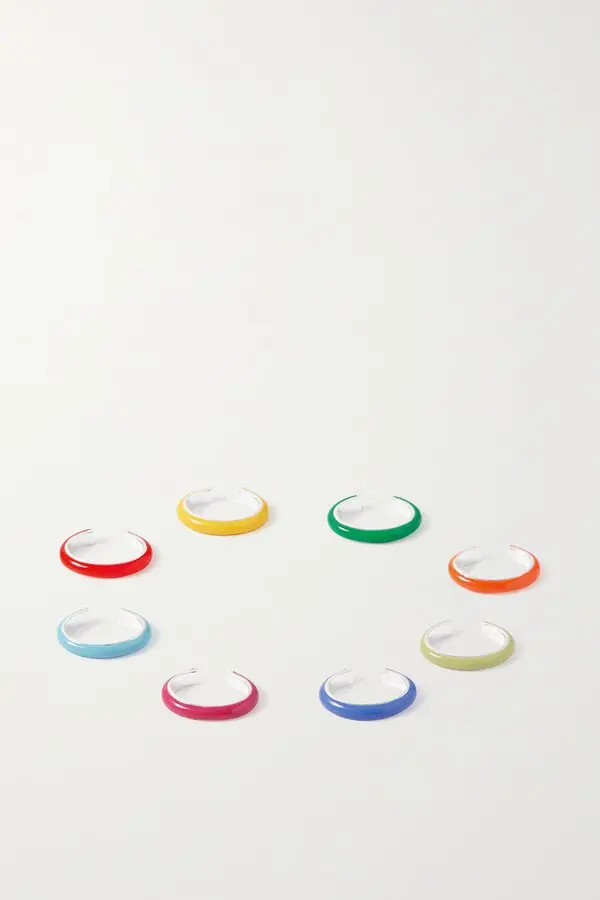 Fry Powers The Complete Set Unicorn Rainbow Ear Cuffs - Pink