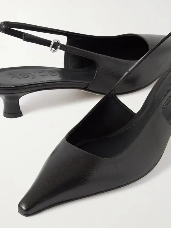 AeydĒ Catrina Leather Slingback Pumps