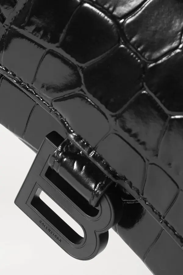 Balenciaga Hourglass Xs Tote - Black