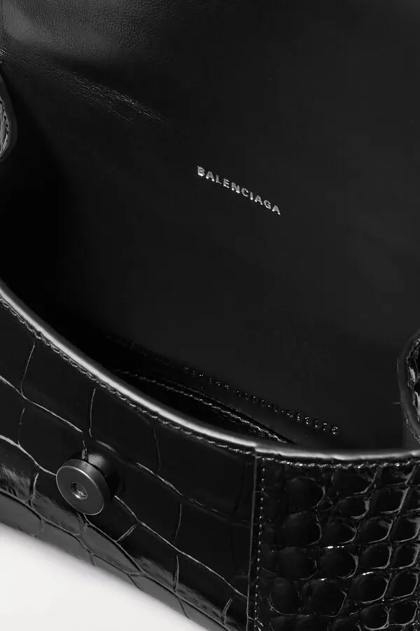 Balenciaga Hourglass Xs Tote - Black