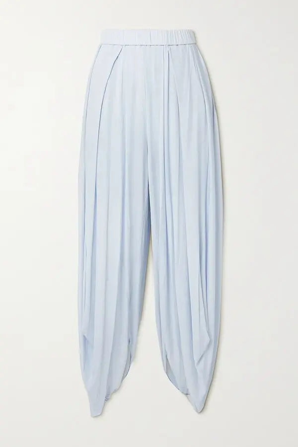Loewe Balloon Draped Crepe Tapered Pants