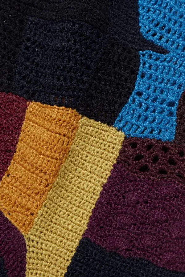 Gabriela Hearst Simeon Crocheted Cashmere Flared Pants