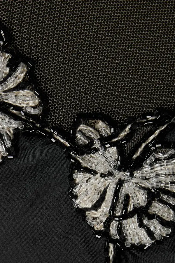 PatBO High-waisted Embellished Bikini Briefs