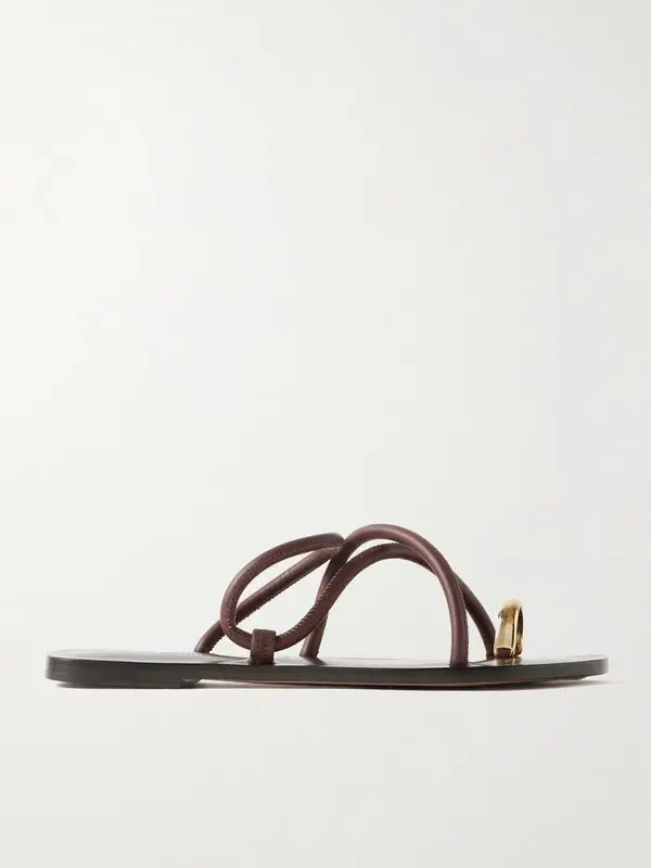 EMME PARSONS Laurie Leather Sandals - Brown
