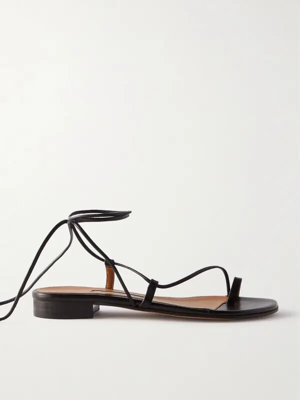 EMME PARSONS Susan Leather Sandals - Black