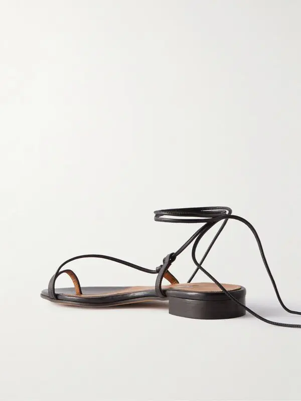 EMME PARSONS Susan Leather Sandals - Black