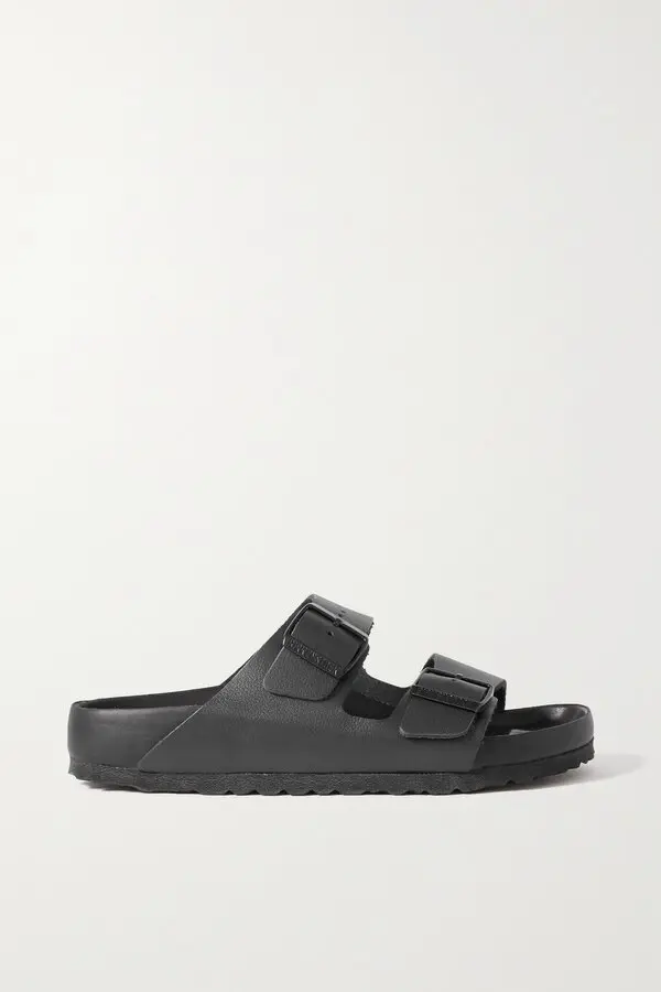 BIRKENSTOCK Arizona Leather Sandals - Black