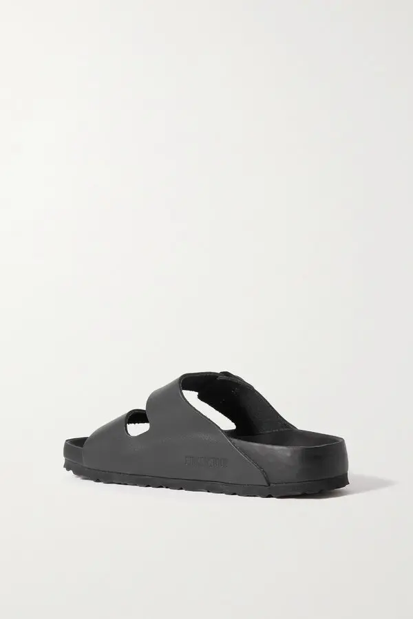 BIRKENSTOCK Arizona Leather Sandals - Black