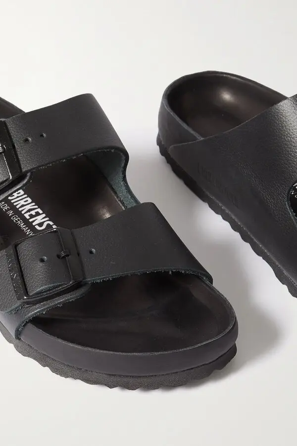 BIRKENSTOCK Arizona Leather Sandals - Black