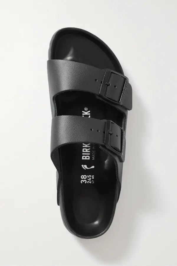 BIRKENSTOCK Arizona Leather Sandals - Black