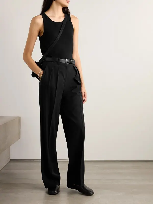 THE ROW Essentials Frankie Organic Cotton-jersey Tank - Black