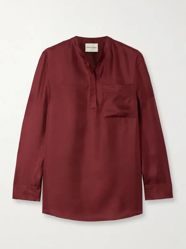 Loulou De Saison Eden Silk-twill Tunic