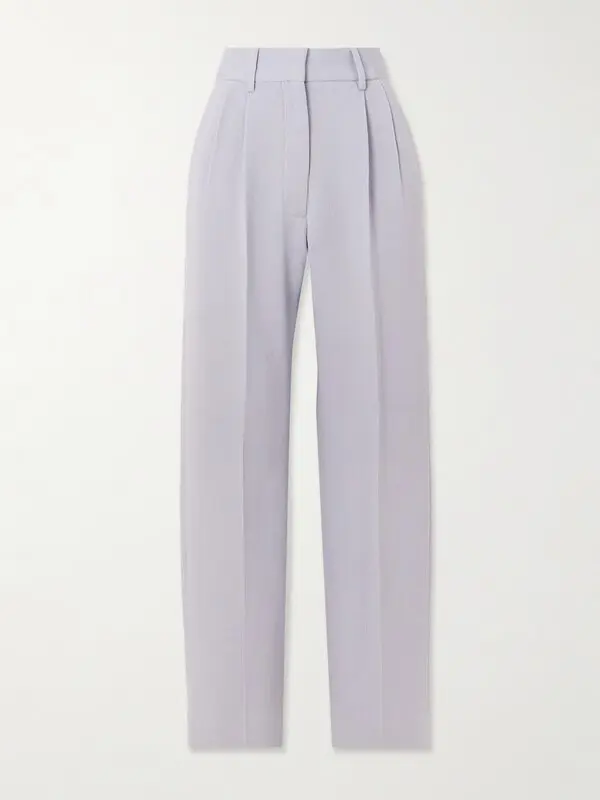 BLAZÉ MILANO Fox Pleated Wool Pants