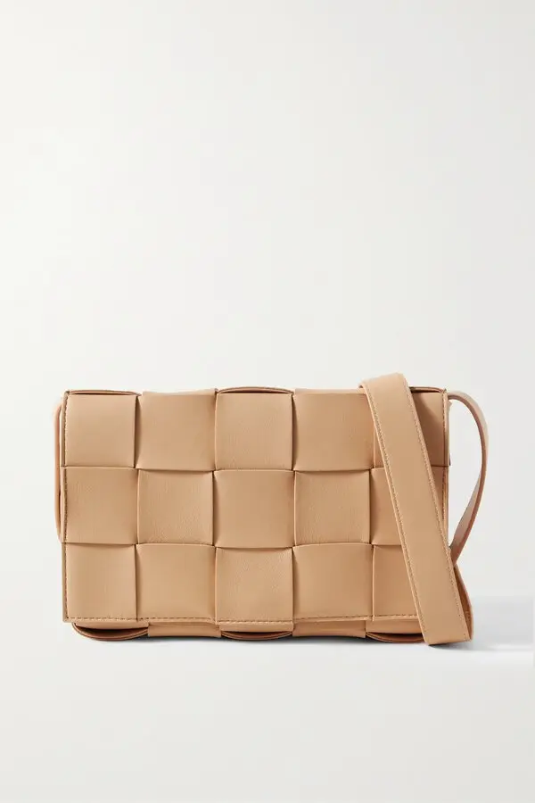Bottega Veneta Cassette Medium Intrecciato Leather Shoulder Bag