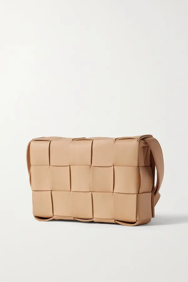 Bottega Veneta Cassette Medium Intrecciato Leather Shoulder Bag