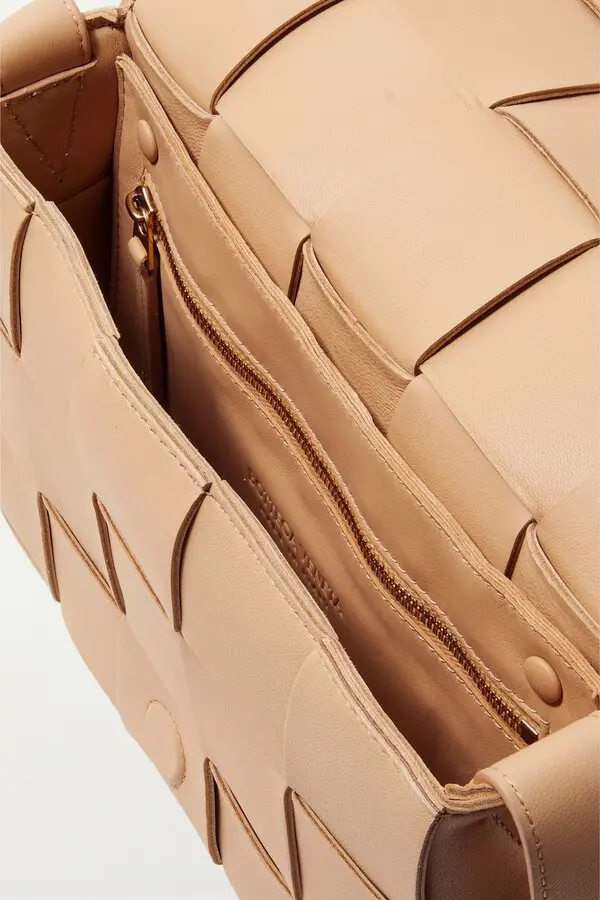 Bottega Veneta Cassette Medium Intrecciato Leather Shoulder Bag