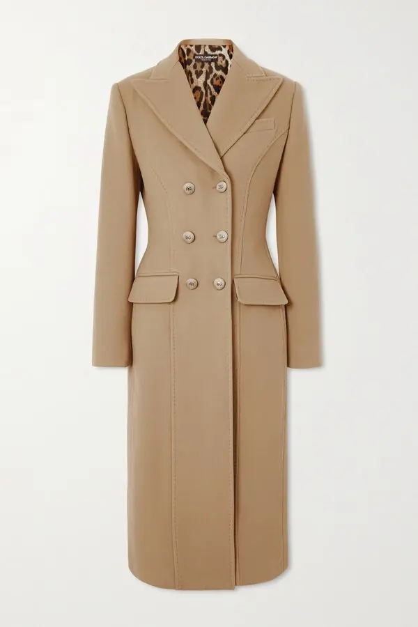 Dolce & Gabbana Double-breasted Wool-cashmere Coat