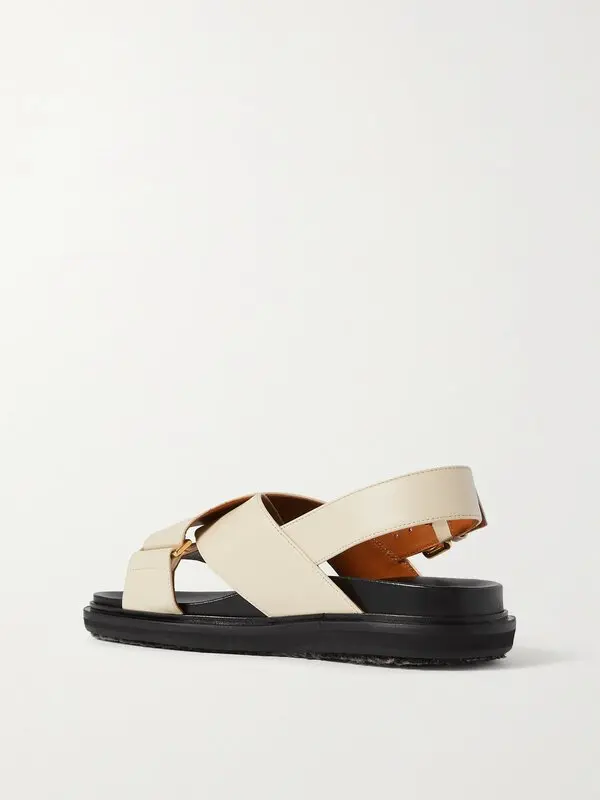 Marni Fussbett Leather Slingback Sandals