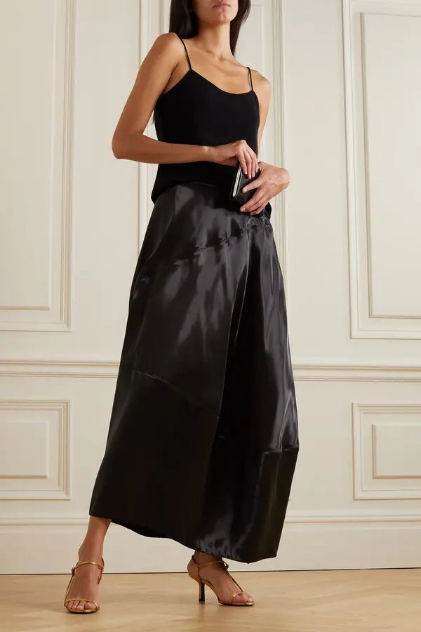 THE ROW Lopa Moire Maxi Skirt