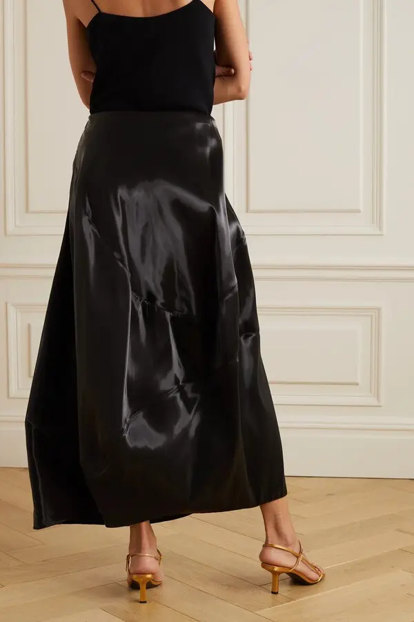 THE ROW Lopa Moire Maxi Skirt