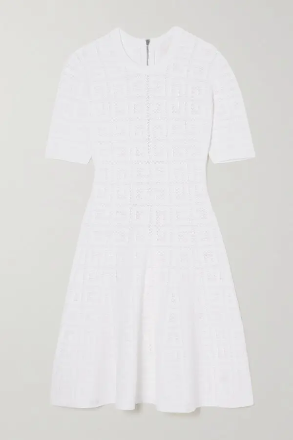Givenchy Jacquard-knit Mini Skater Dress