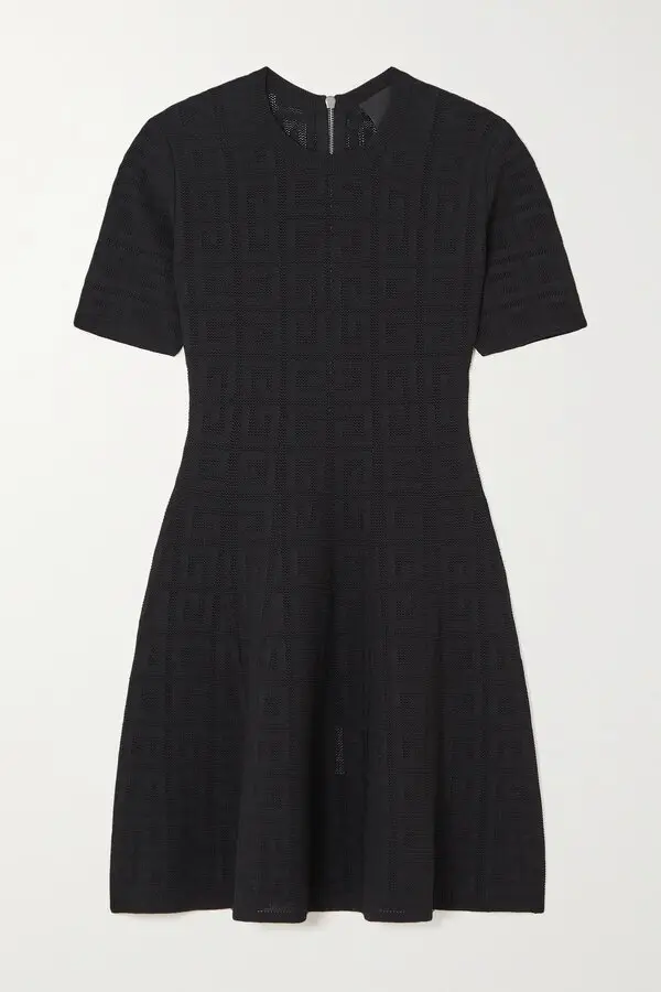 Givenchy Jacquard-knit Mini Skater Dress