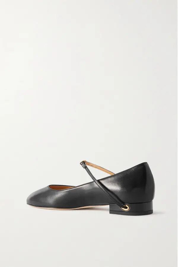 Jennifer Chamandi Paolo 20 Leather Ballet Flats