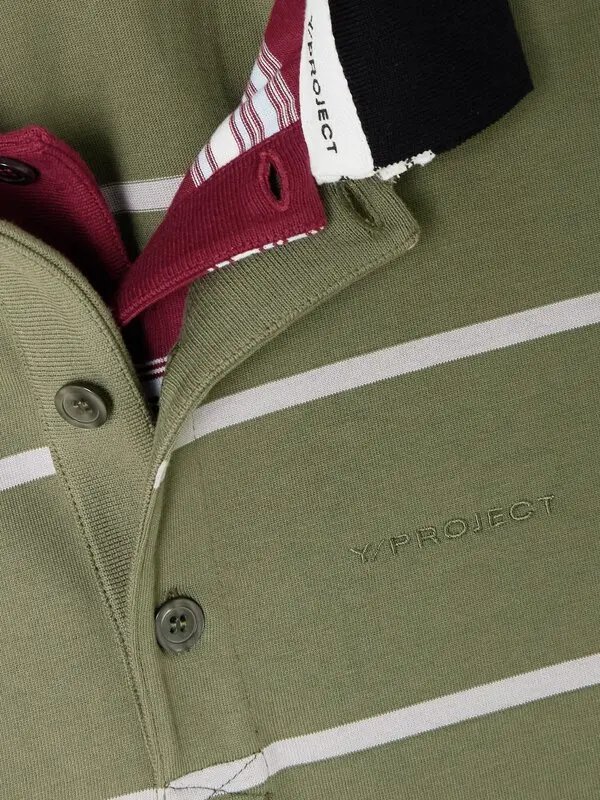 Y/project Layered Striped Cotton-jersey Top