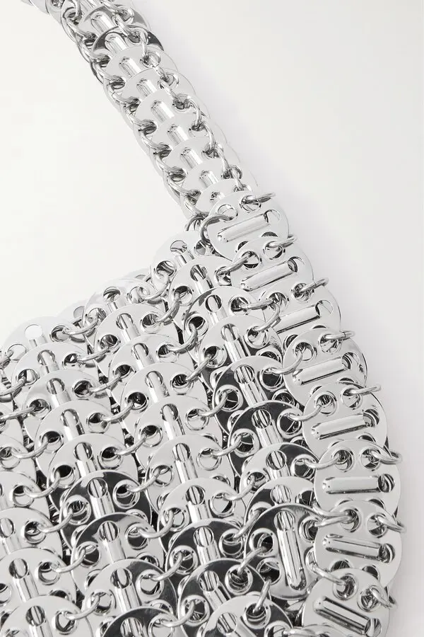 Rabanne 1969 Moon Chainmail Shoulder Bag - Silver