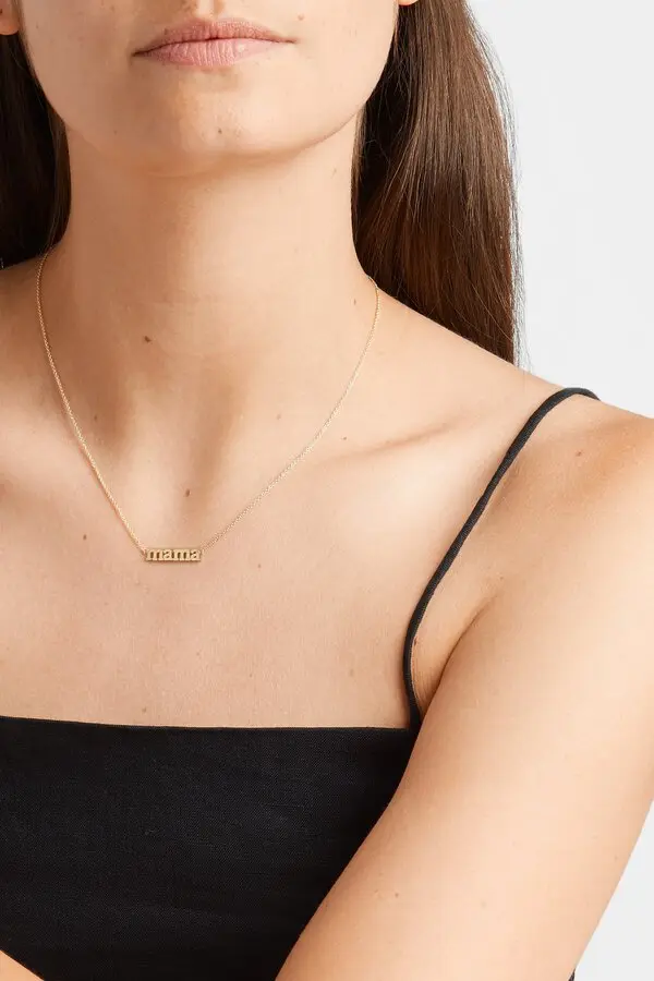 JENNIFER MEYER Mama 18-karat Necklace
