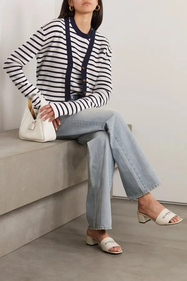 Givenchy Striped Cotton Cardigan
