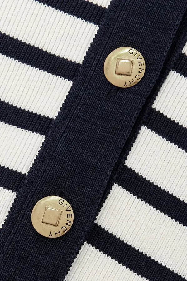 Givenchy Striped Cotton Cardigan