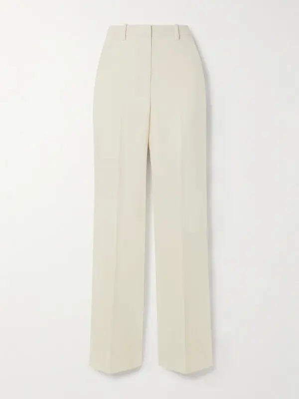Theory Net Sustain Crepe Straight-leg Trousers