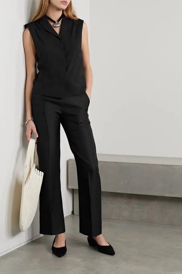 THE ROW Vestina Crepe Vest