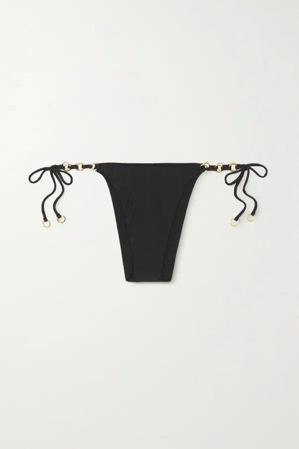 Agent Provocateur Ashia Embellished Bikini Briefs - Black