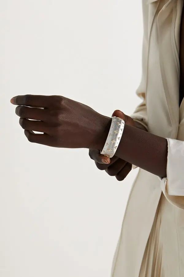 Buccellati 18-karat White And Yellow Gold Diamond Cuff